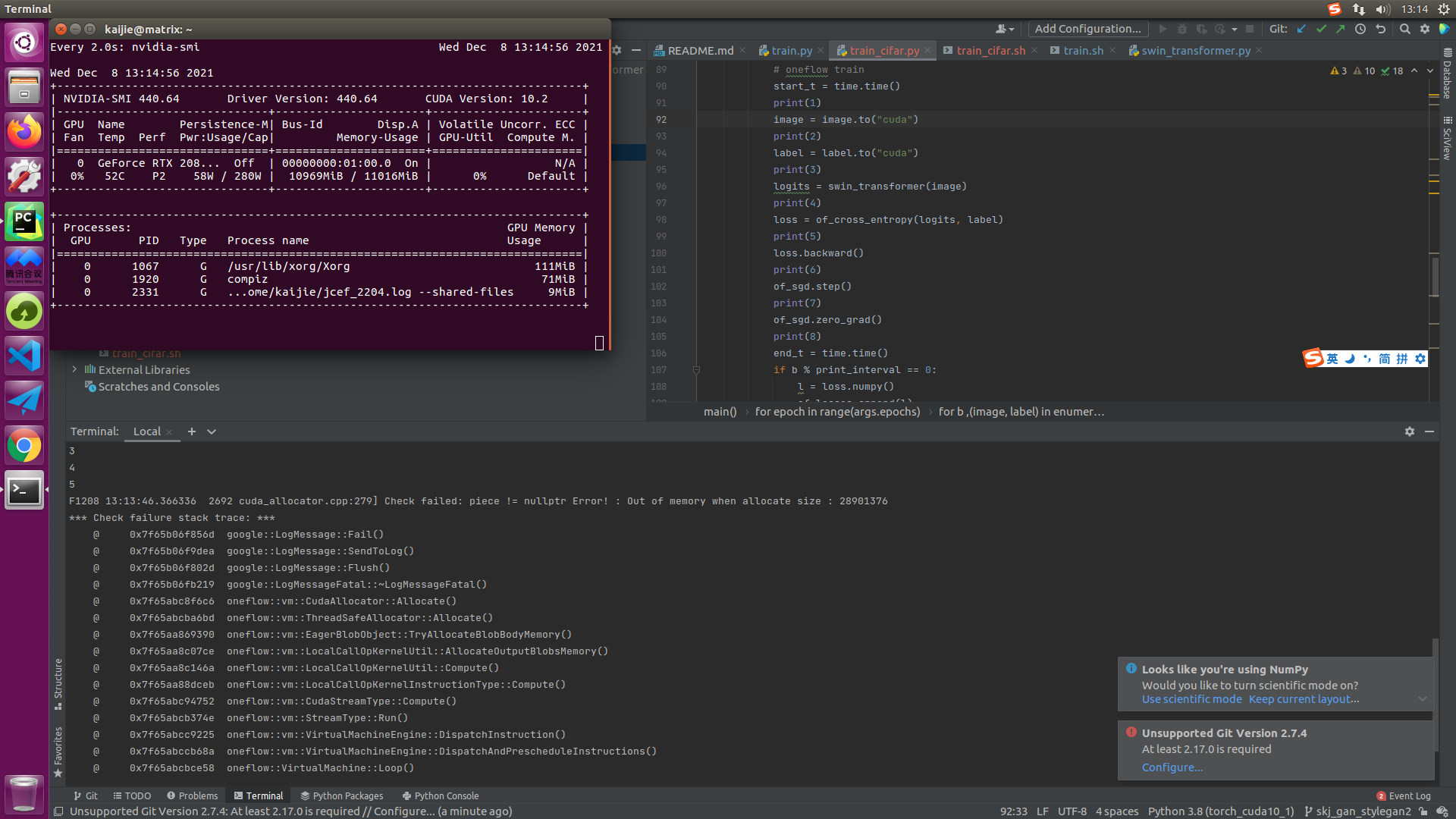 代码报错之后显存得不到释放 · Issue #6967 · Oneflow-Inc/oneflow · GitHub