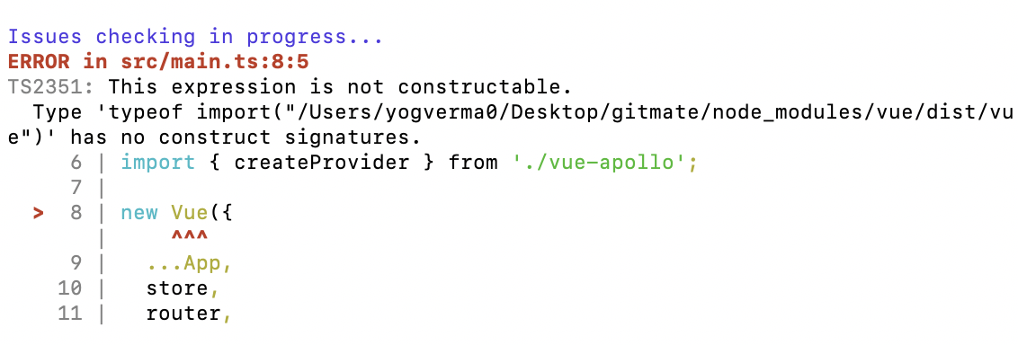 This Expression Is Not Constructable · Issue 826 · Vuejsdocs · Github