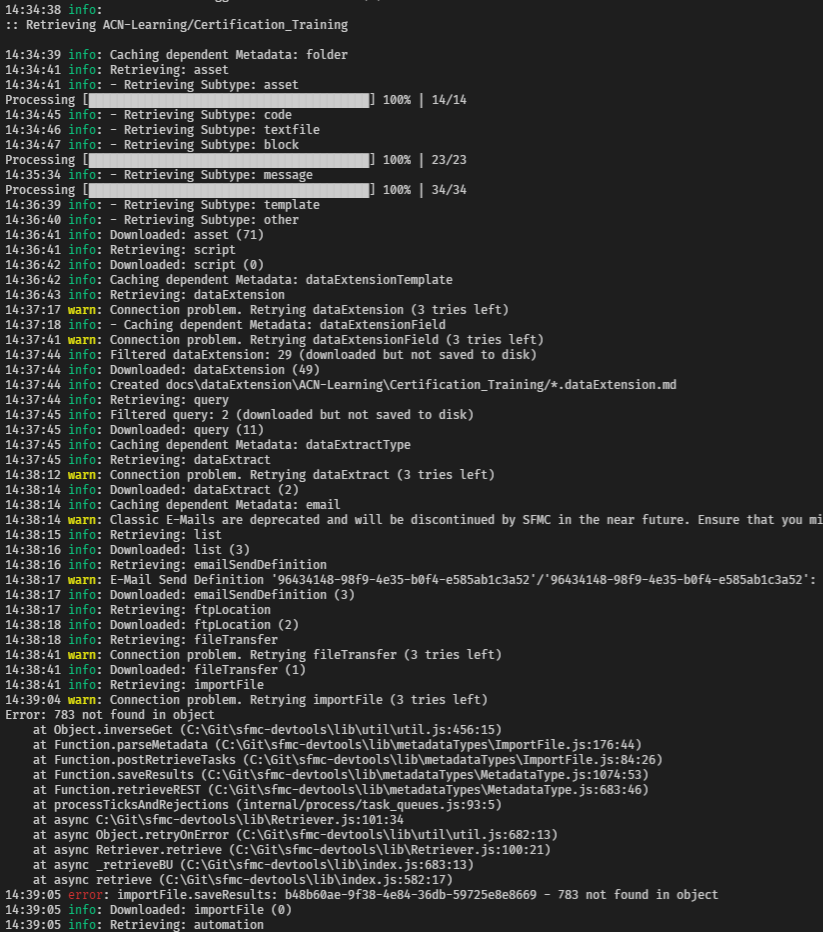 [BUG] importFile retrieve javascript error · Issue #112 · Accenture/sfmc-devtools · GitHub