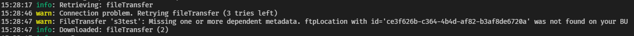 [BUG] missing ftpLocation leads to debug output for retrieve fileTransfer · Issue #163 ...
