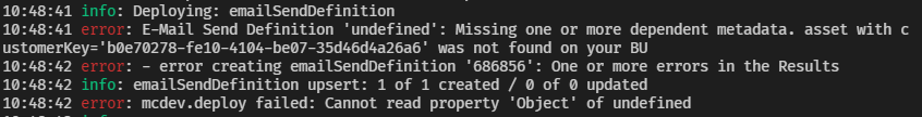 [BUG] deploy `emailSendDefinition` fails badly if dependent asset is missing · Issue #215 ...