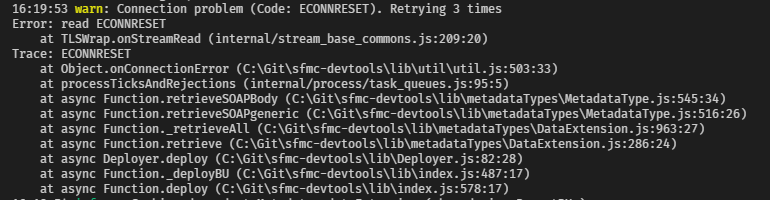 [TASK] get improved debug output for callout errors · Issue #222 · Accenture/sfmc-devtools · GitHub
