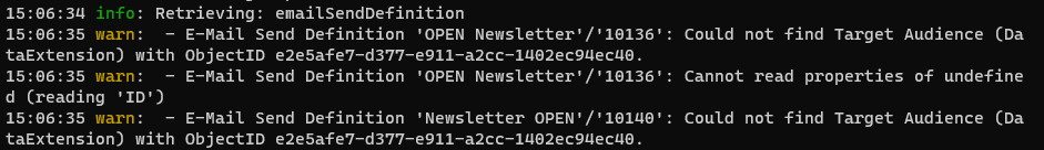 [bug] Parsing Error During Retrieve Of Emailsenddefintion · Issue 682 · Accenture Sfmc Devtools