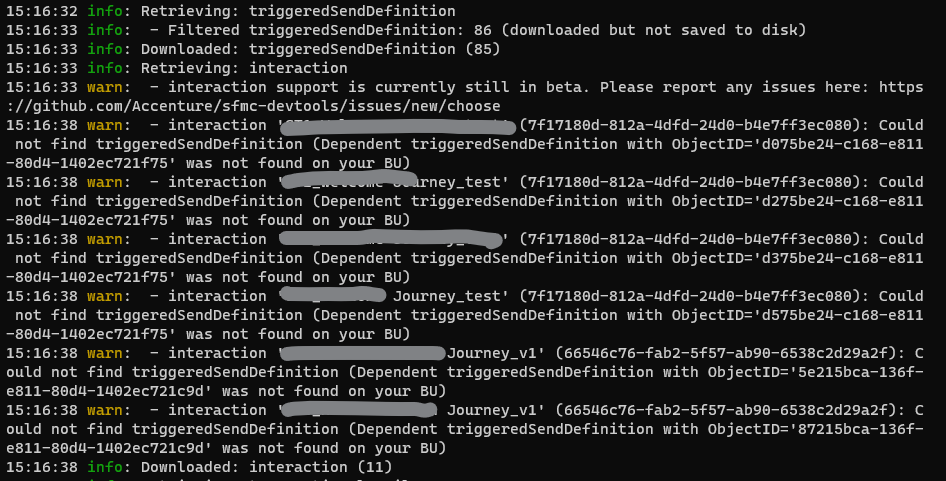 [BUG] triggered Send not found for interaction during retrieve · Issue #683 · Accenture/sfmc ...