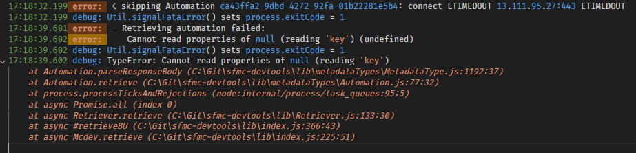 [BUG] if automations are not retrieved due to too many timeouts the overall retrieve fails ...