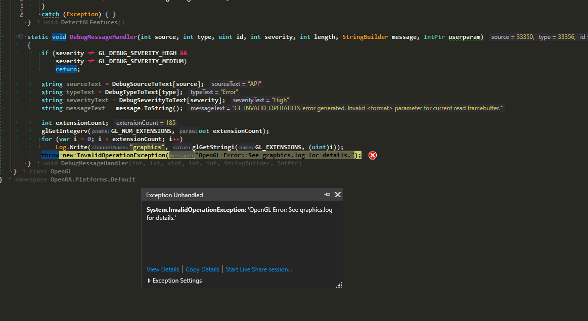 GL error 1282 on TS [Bleed] · Issue #17087 · OpenRA/OpenRA · GitHub