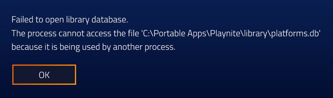 Rogue instance of Playnite process prevents Playnite from opening ...