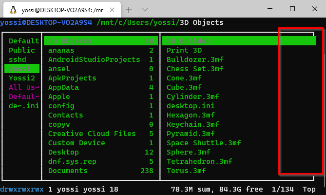 Incorrect rendering of a TUI · Issue #4727 · microsoft/terminal · GitHub