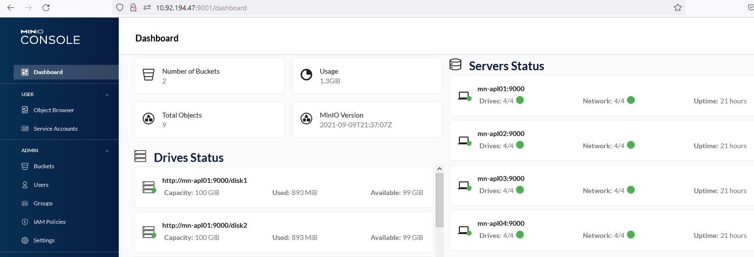 Loss Of A Single Disk Leaves Out The Entire Server · Issue 13208 · Minio Minio · Github