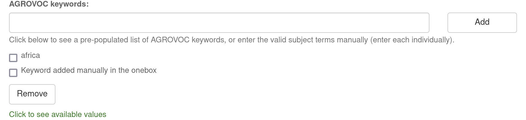 Unable to add freetext values with `onebox` or `tag` input types when field uses a vocabulary ...