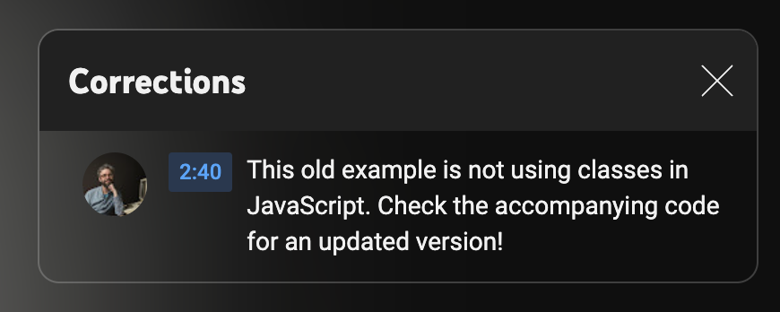 Correction Timecodes · Issue #1252 · CodingTrain/thecodingtrain.com · GitHub