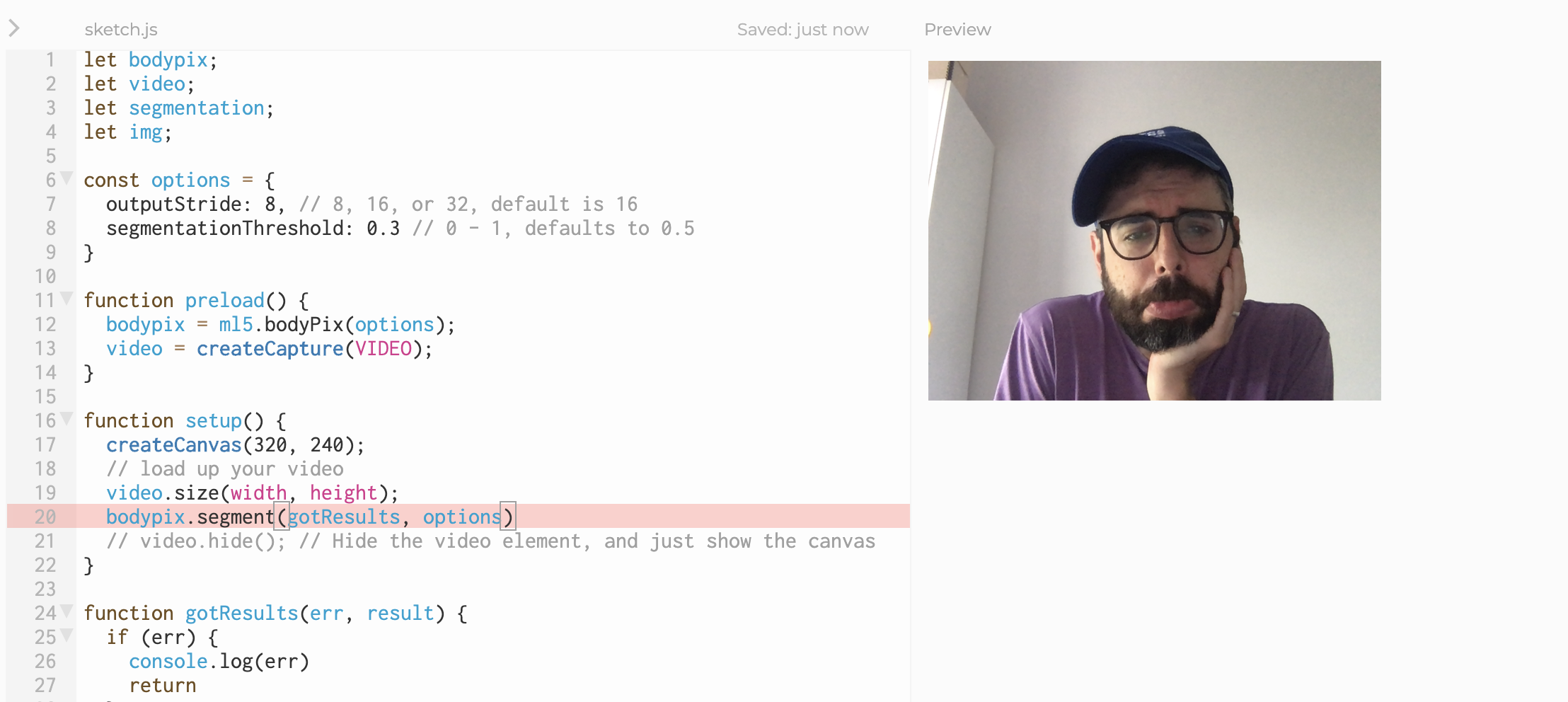 BodyPix preload() Support · Issue #566 · ml5js/ml5-library · GitHub