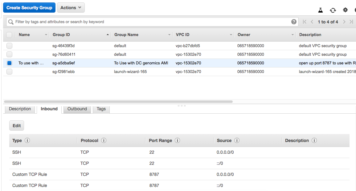 Update security group instructions · Issue #77 · datacarpentry/genomics-workshop · GitHub