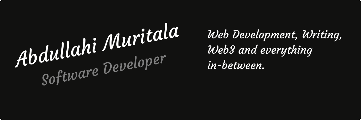 invisibleopey (Abdullahi Muritala) · GitHub