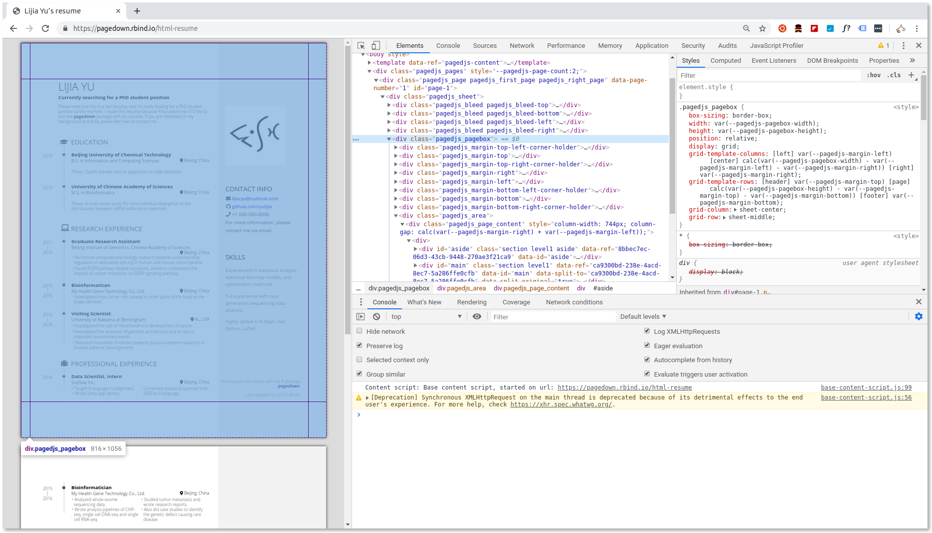 position and alignment in the sidebar · Issue #141 · rstudio/pagedown · GitHub