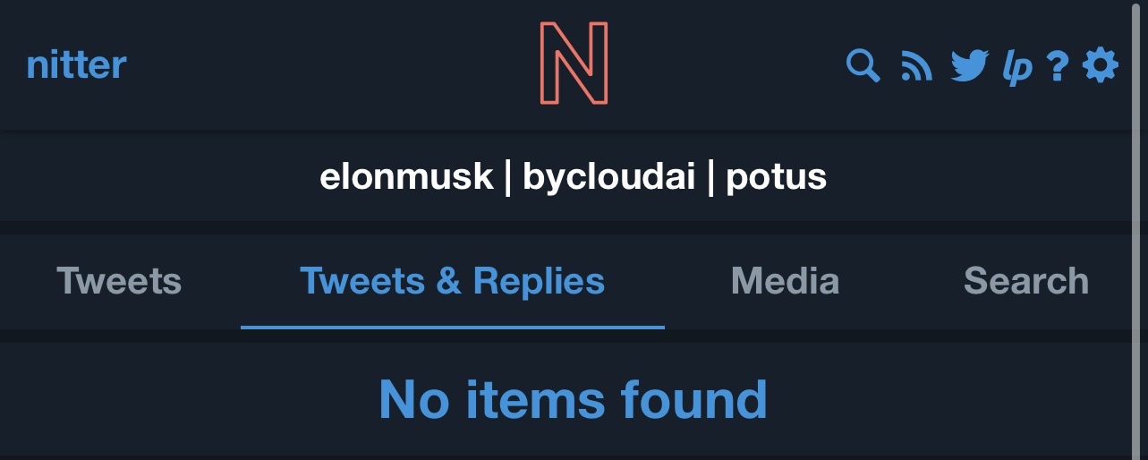 Unable to view list of multiple accounts using URL - "No Items Found" · Issue #860 · zedeus ...