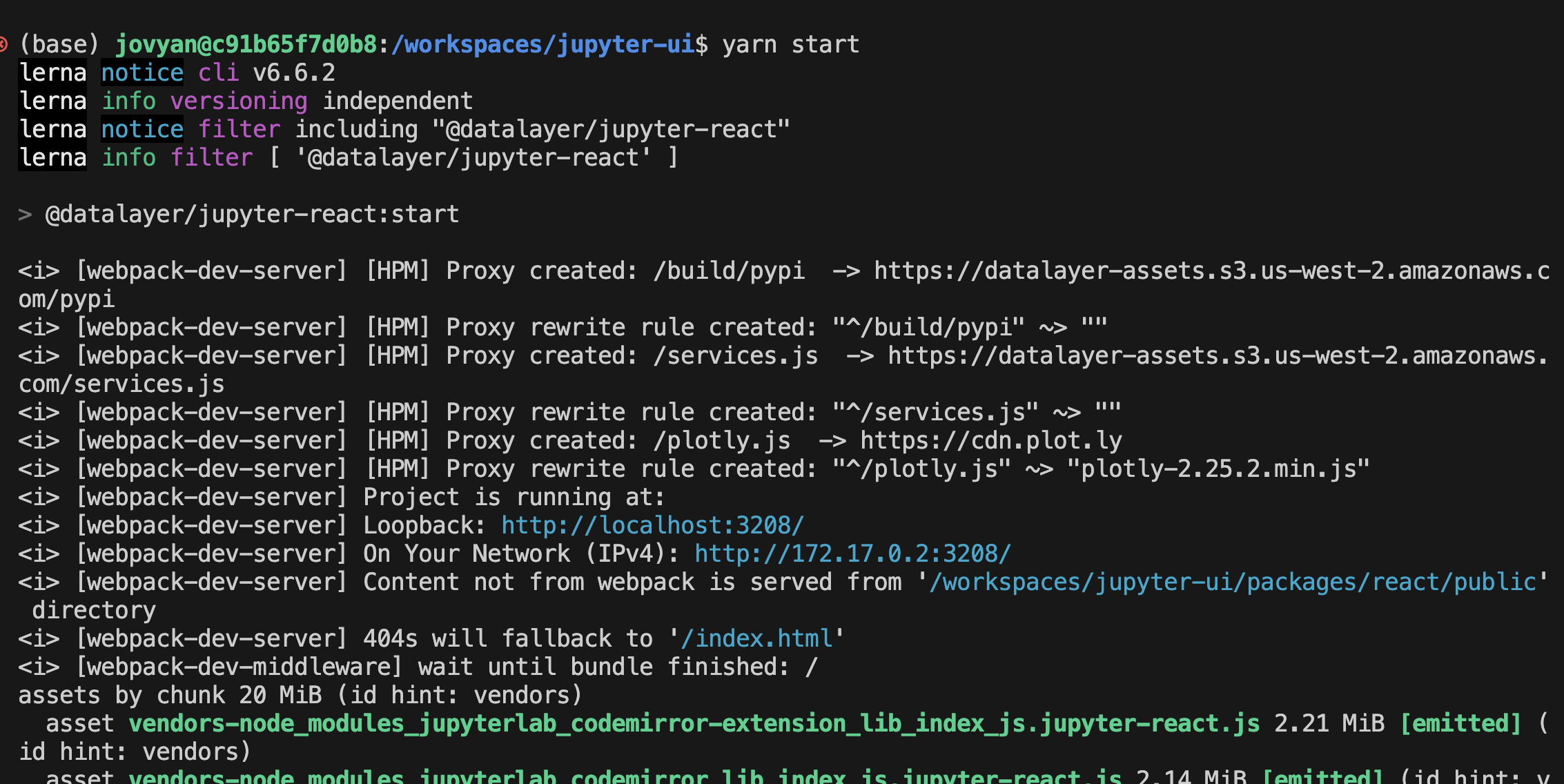 Build Issue - `yarn install` issue · Issue #101 · datalayer/jupyter-ui · GitHub