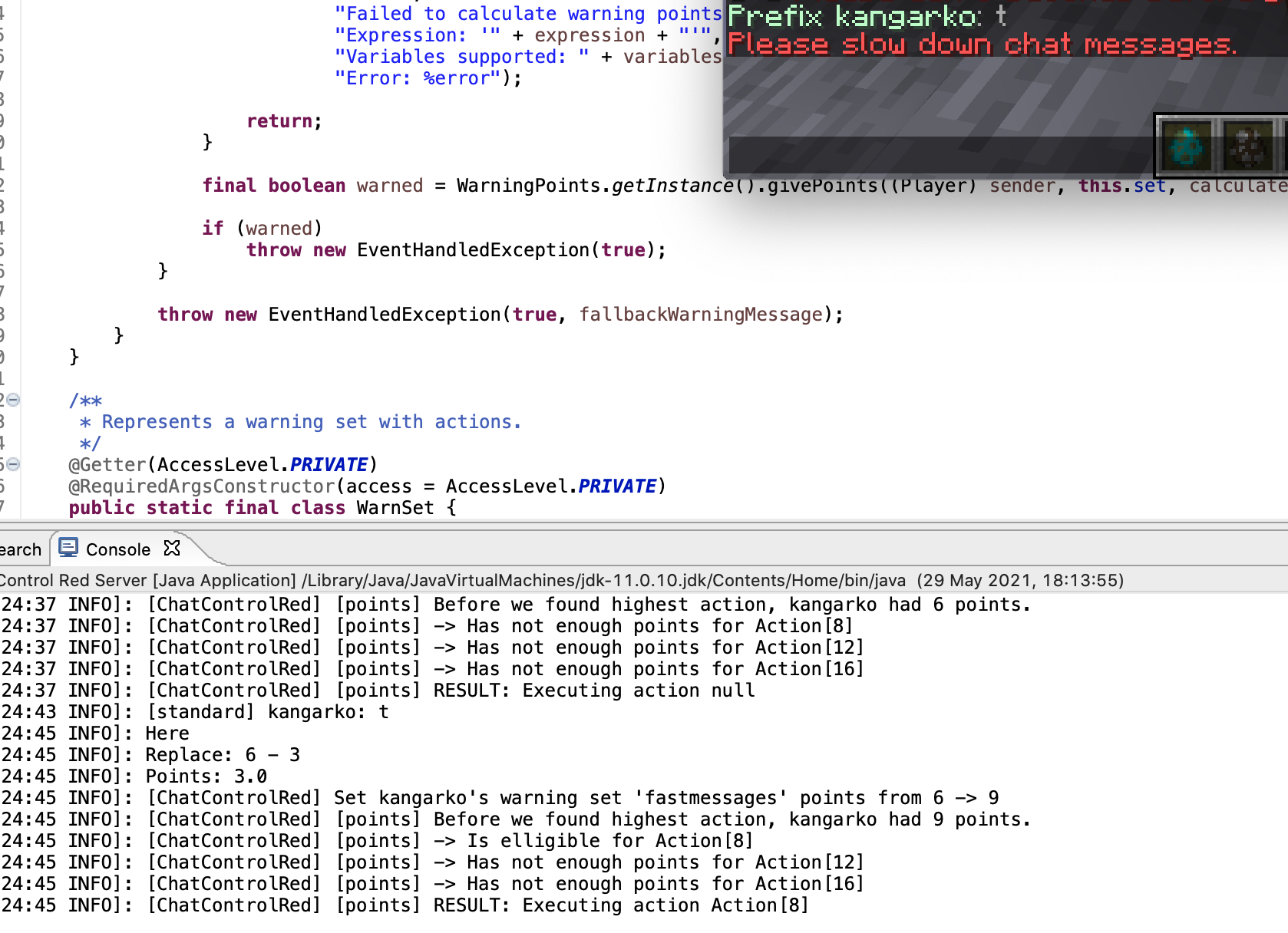 1.16.5 Warning messages do not appear · Issue #1019 · kangarko/ChatControl-Red · GitHub