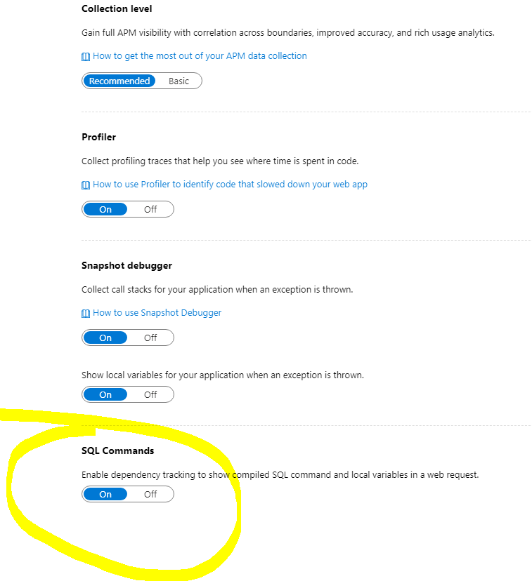 How to Collect SQLText with AI on Azure ASPNetCore? · Issue #1876 · microsoft ...