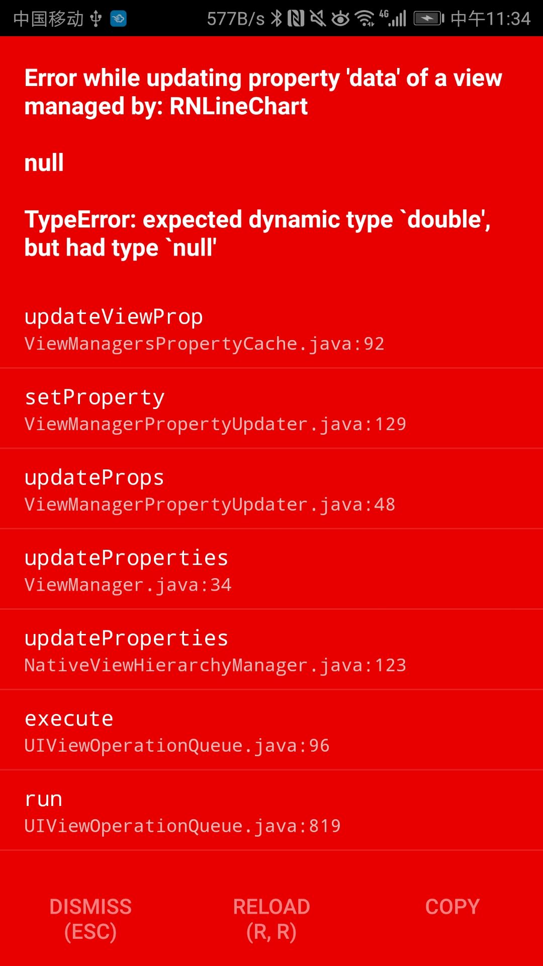 Error whhile updating property 'data' of a view managed by:RNLineChart · Issue #269 · wuxudong ...