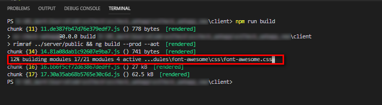 Misposition while displaying info in terminal · Issue #60892 ...
