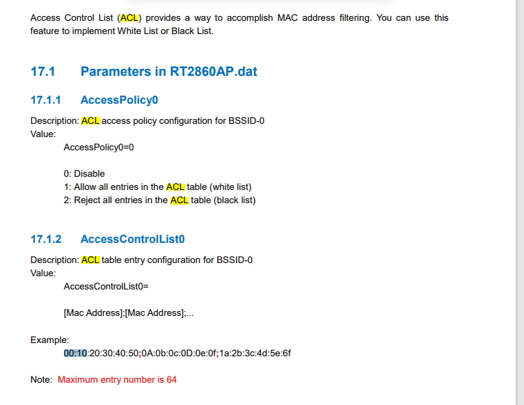 MTK闭源驱动如何设置MAC白名单？ · Issue #6363 · coolsnowwolf/lede · GitHub