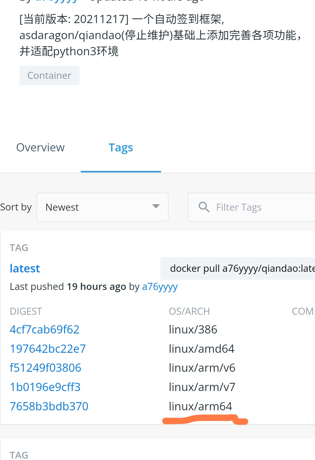 [Feature]不支持N1下的docker部署吗 · Issue #162 · qd-today/qd · GitHub