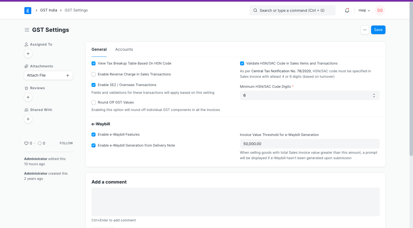 No Einvoice API Enable Option · Issue #212 · resilient-tech/india-compliance · GitHub