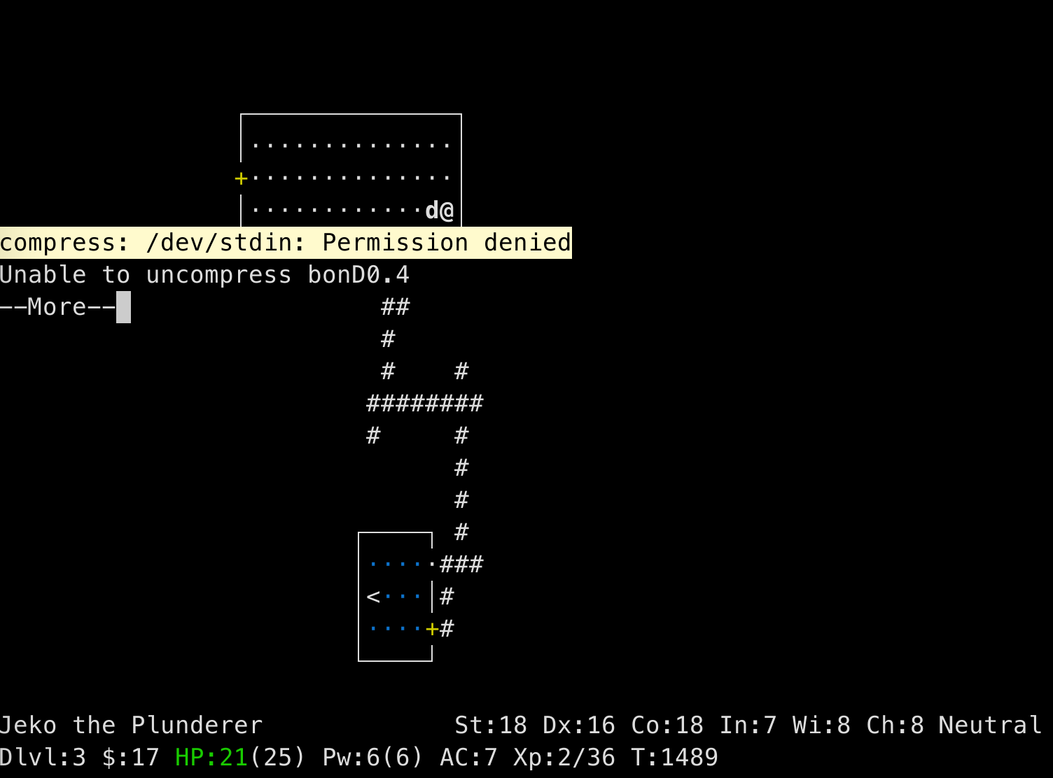 Nethack 3.6.2 on macOS - unable to [un]compress bone files · Issue #191 · NetHack/NetHack · GitHub