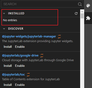 Jupyter labextensions are not shown · Issue #7309 · jupyterlab/jupyterlab · GitHub