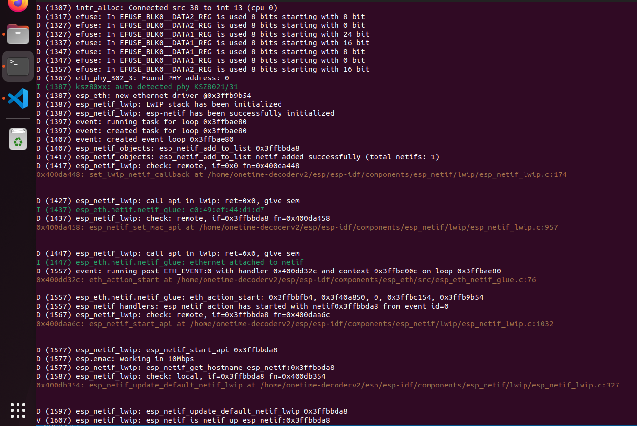 RMII from ESP at 2MHz, RMII to ESP at 50MHz. KSZ8794 Ethernet Switch ...