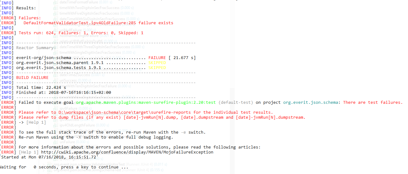 Unit test failure on fresh clone · Issue #197 · everit-org/json-schema ... Unit test failure on fresh clone · Issue #197 · everit-org/json-schema ...