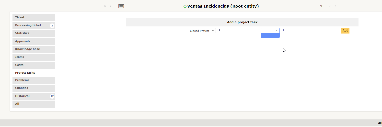 Ticket Function Assign Project Task Shows Closed Projects · Issue 4596 · Glpi Projectglpi