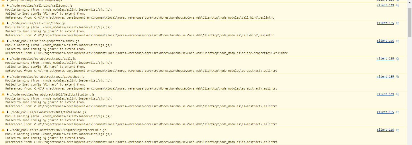 Failed to load config "@ljharb" to extend from · Issue #13 · es-shims ...