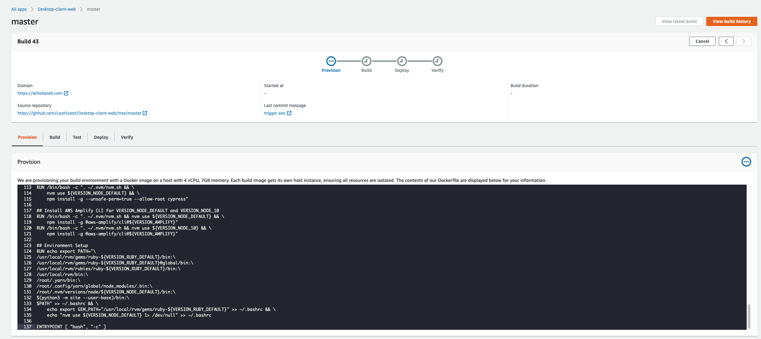Unable to get past "Provisioning" step for any Ohio application · Issue #948 · aws-amplify ...