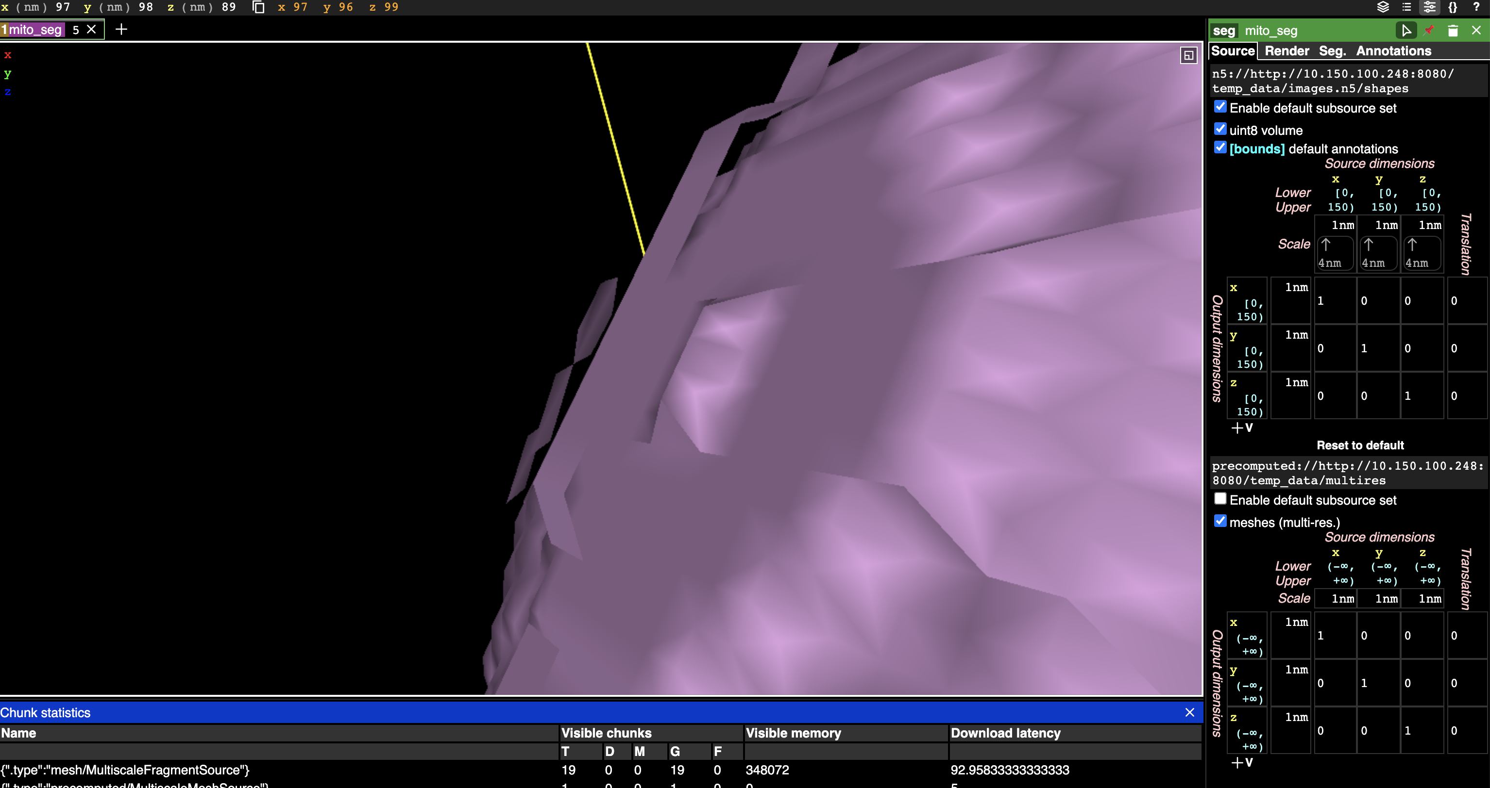 Parts of low resolution chunks loading when they shouldn't? · Issue #307 · google/neuroglancer ...