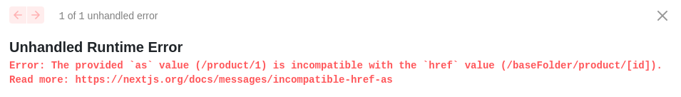 Custom server with dynamic routing, incompatible as and href · Issue #23597 · vercel/next.js ...