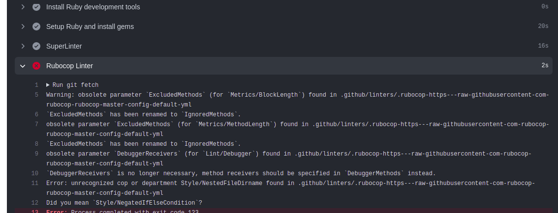 unrecognized cop or department Style/NestedFileDirname · Issue #10448 · rubocop/rubocop · GitHub