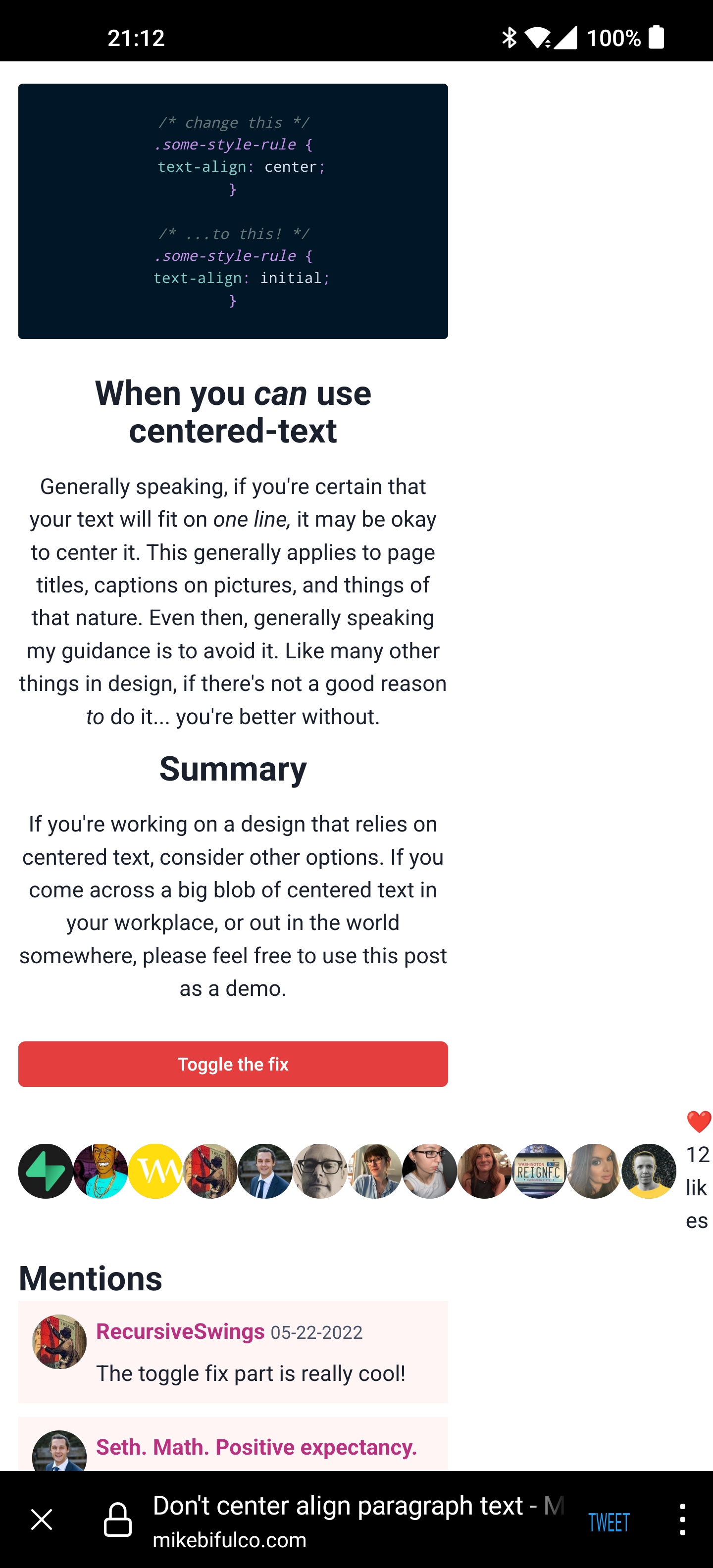 You got too many likes! (mobile wrapping) · Issue #597 · mbifulco/blog · GitHub