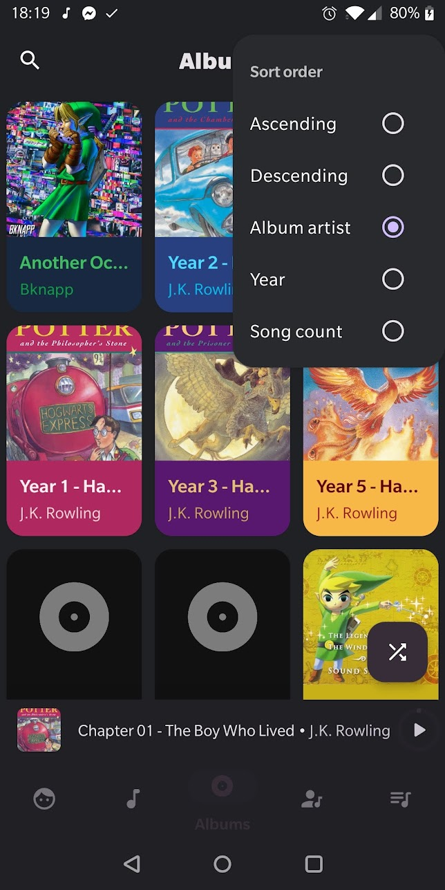 Albums by an artist sorted unexpectedly on the albums page · Issue #1324 · RetroMusicPlayer ...