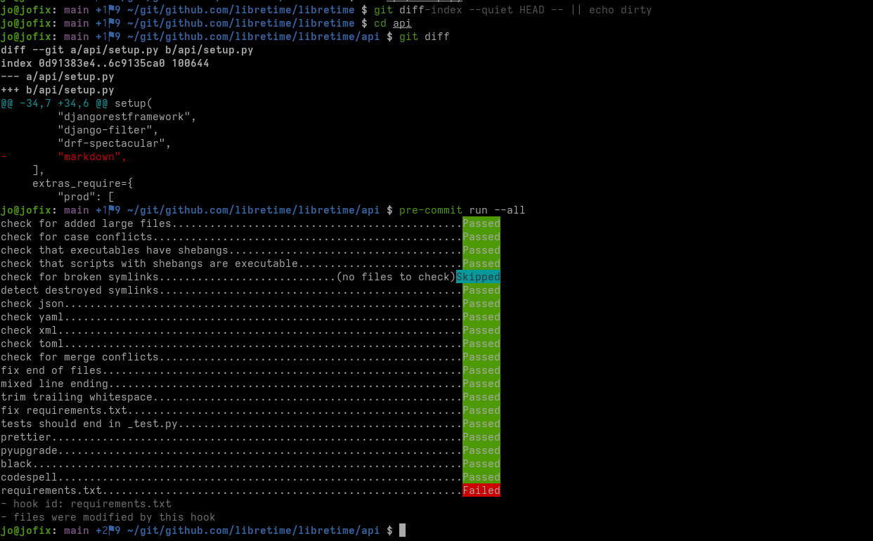 CI: ensure that requirements.txt is up to date · Issue #1776 · libretime/libretime · GitHub