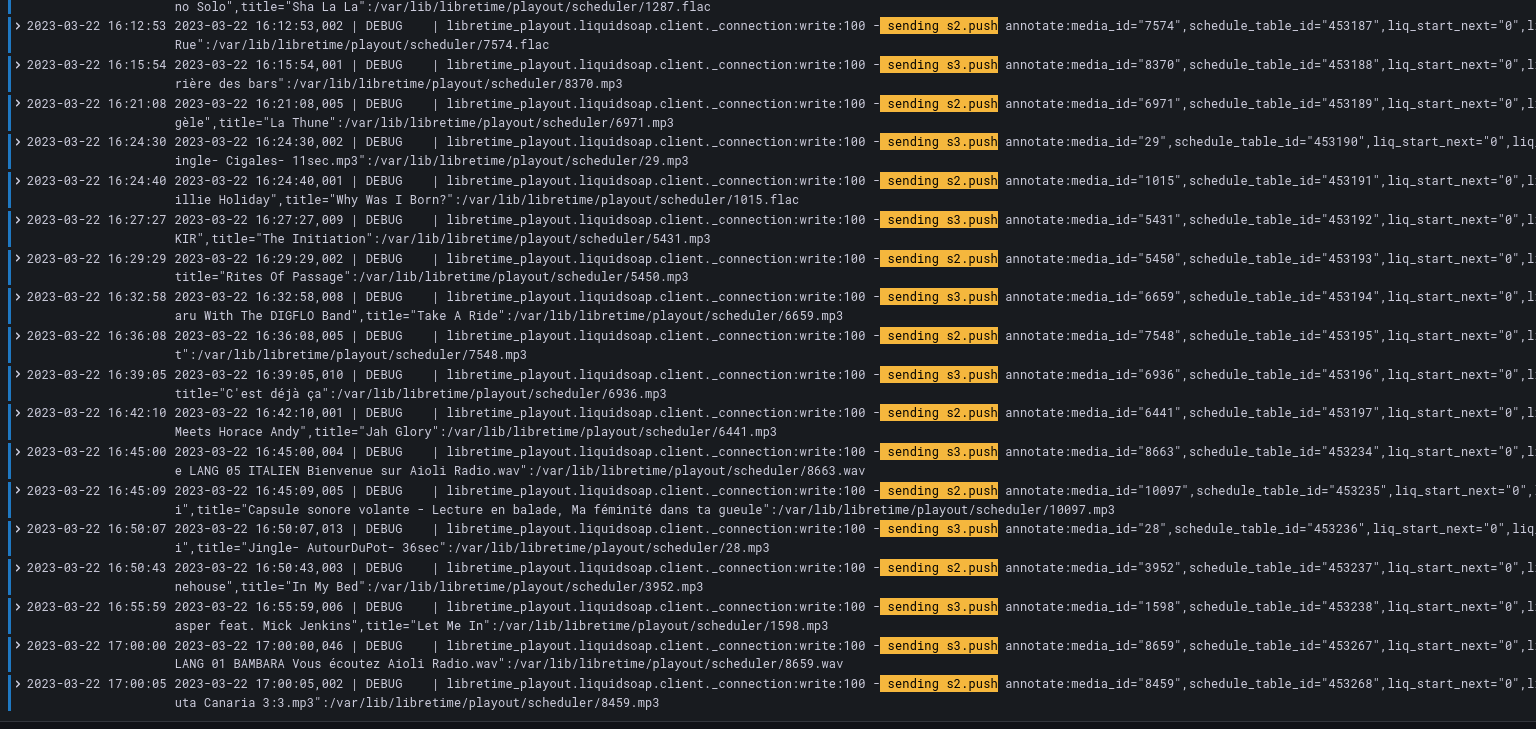 Playout is always pushing tracks to the same queue · Issue #2473 · libretime/libretime · GitHub