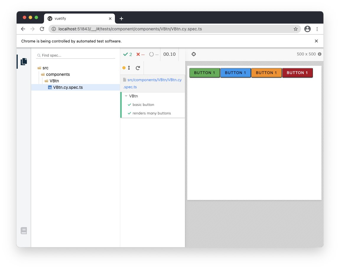 Test Use Cypress Component Testing By Lmiller1990 · Pull Request 13427 · Vuetifyjsvuetify 1494