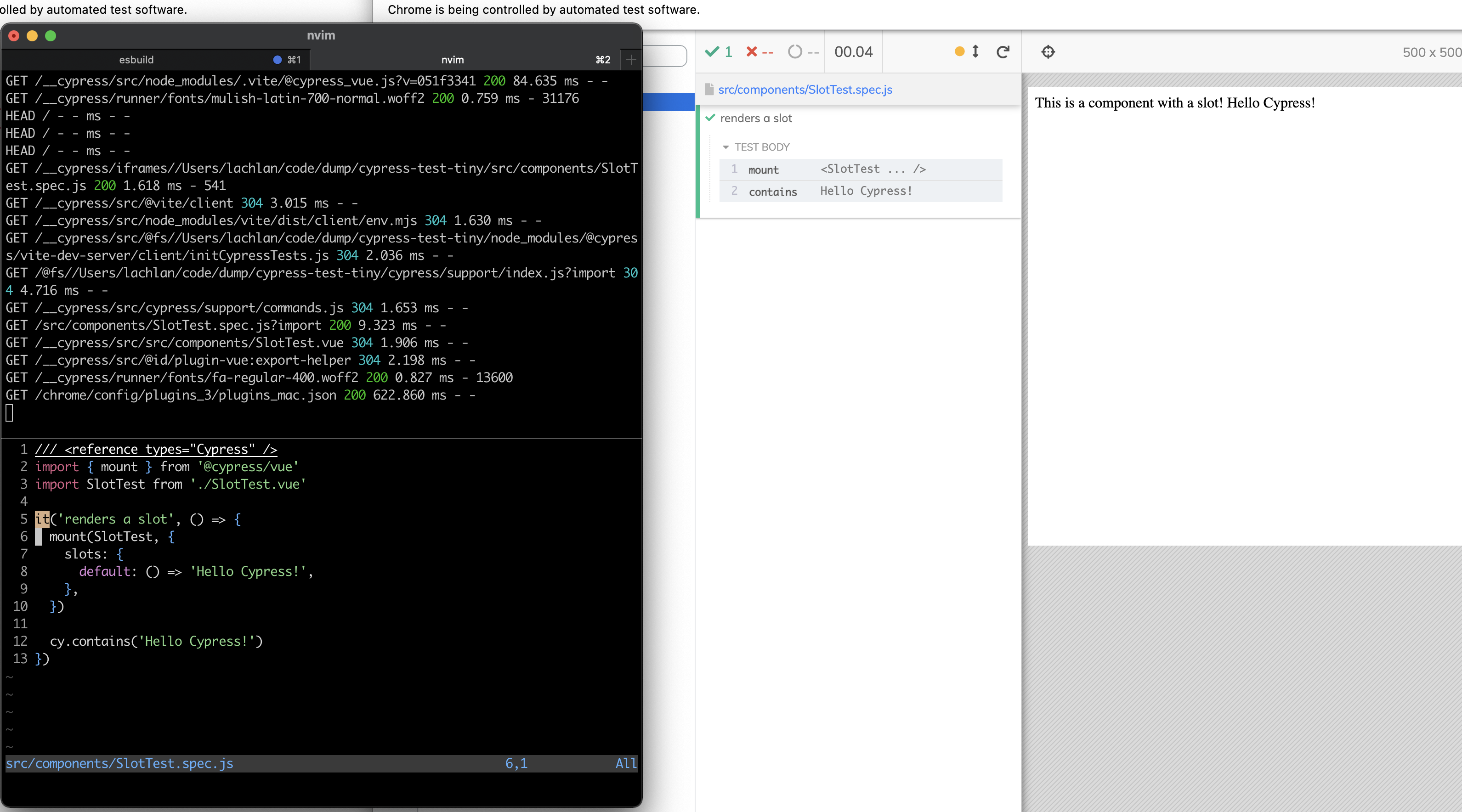 Vue Slots Seem To Be Broken On The Most Recent Version Of Cypress · Issue 18219 · Cypress Io