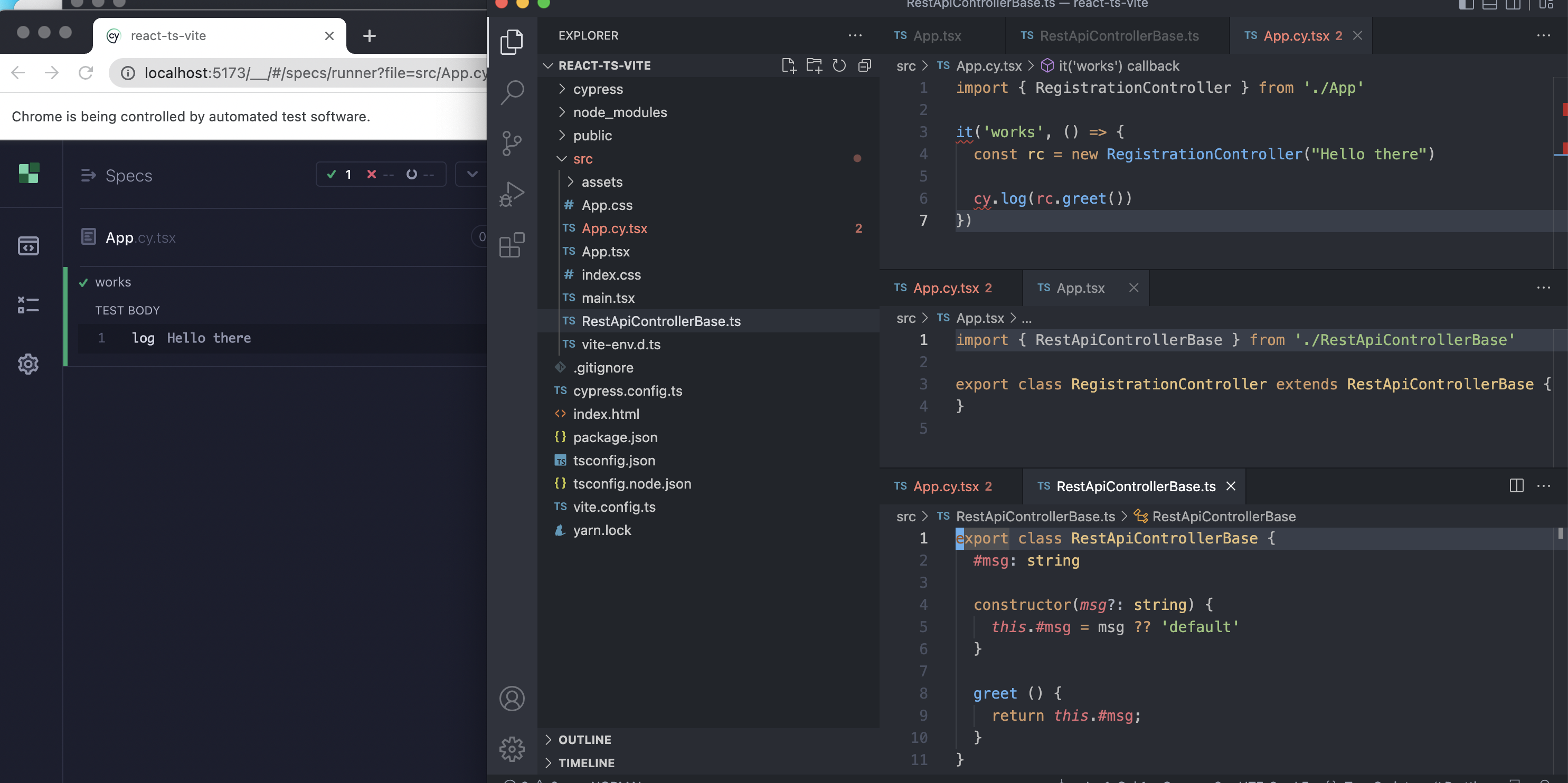 Component Testing In V9 Using Cypressvite Dev Server Cannot Access Someclass Before