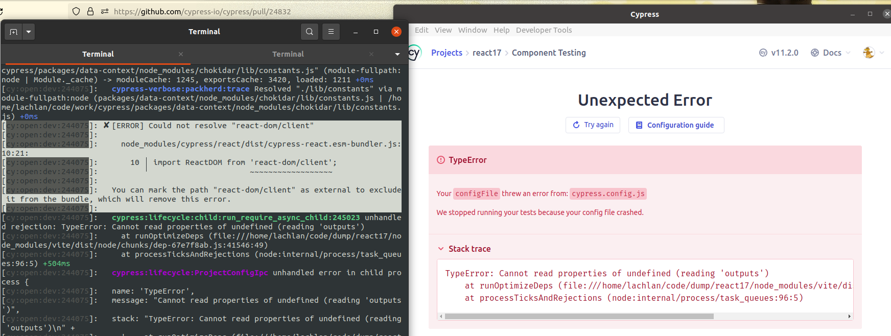 Update react/mount to point to react18 mount · Issue #24160 · cypress-io/cypress · GitHub