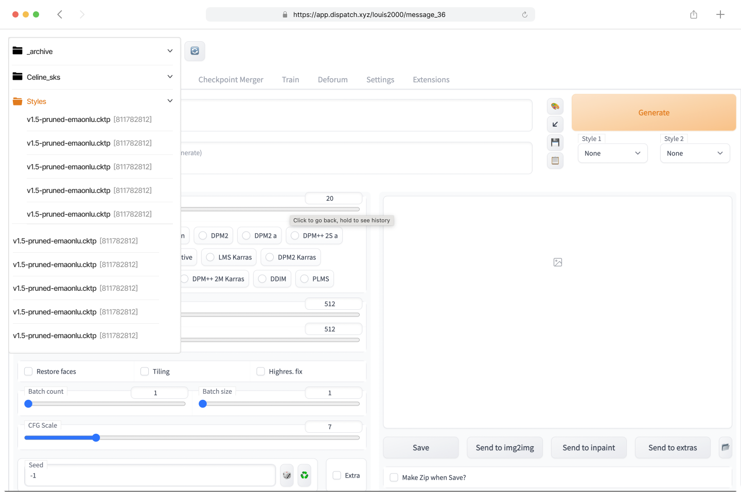 [Feature Request]: CKPT Picker QOL Improvement · Issue #4716 · AUTOMATIC1111/stable-diffusion ...
