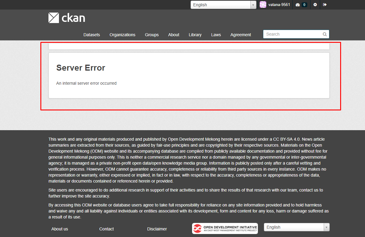 [Internal server error occurred] when add law on CKAN · Issue #354 · OpenDevelopmentMekong ...