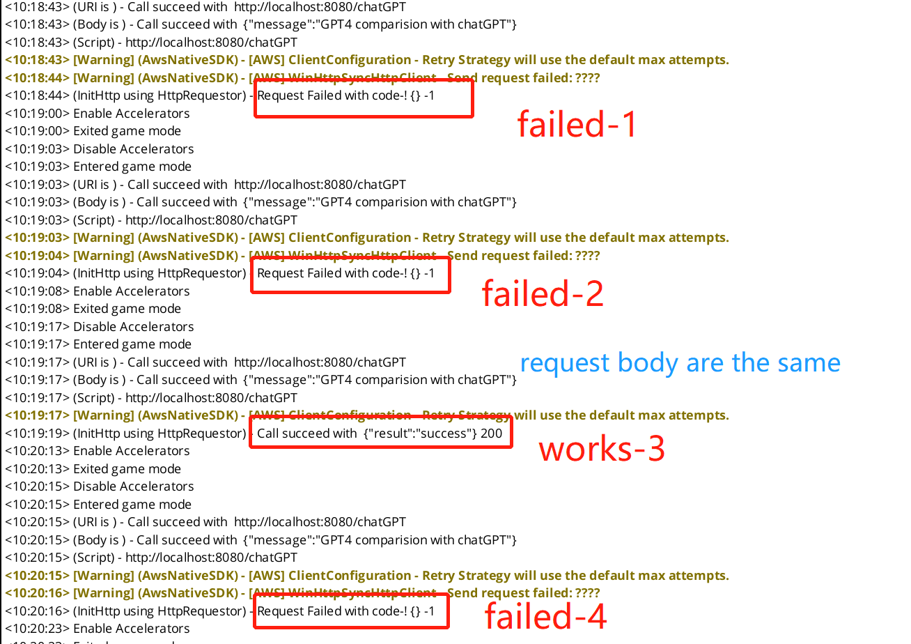 HttpRequestor gem to make http call failed · Issue #15437 · o3de/o3de · GitHub