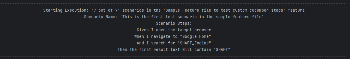 Feature Request Enhance Summary Report To Work With Cucumber Or Revert Cucumber To Use